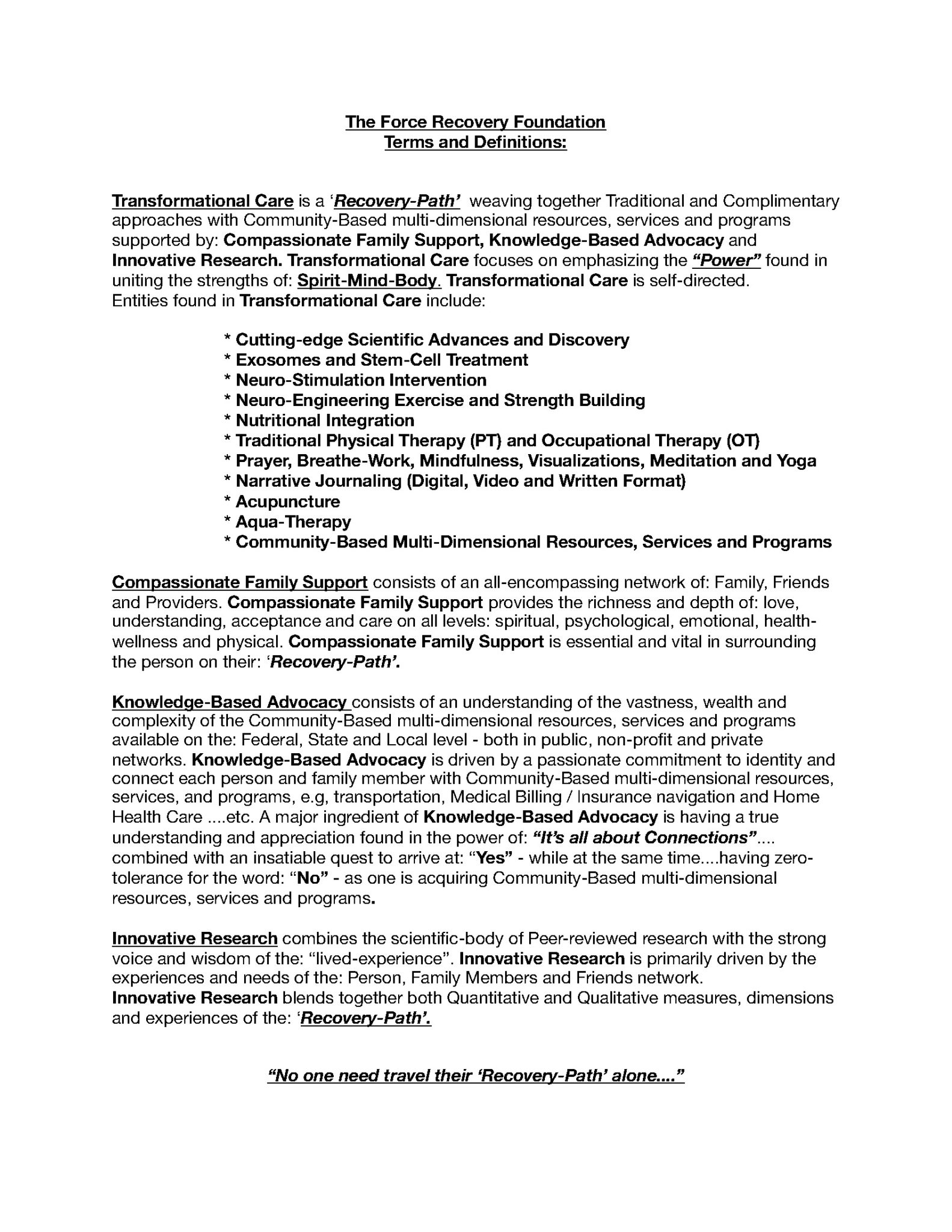 The Force Recovery Foundation | Community Foundation of Orange and Sullivan